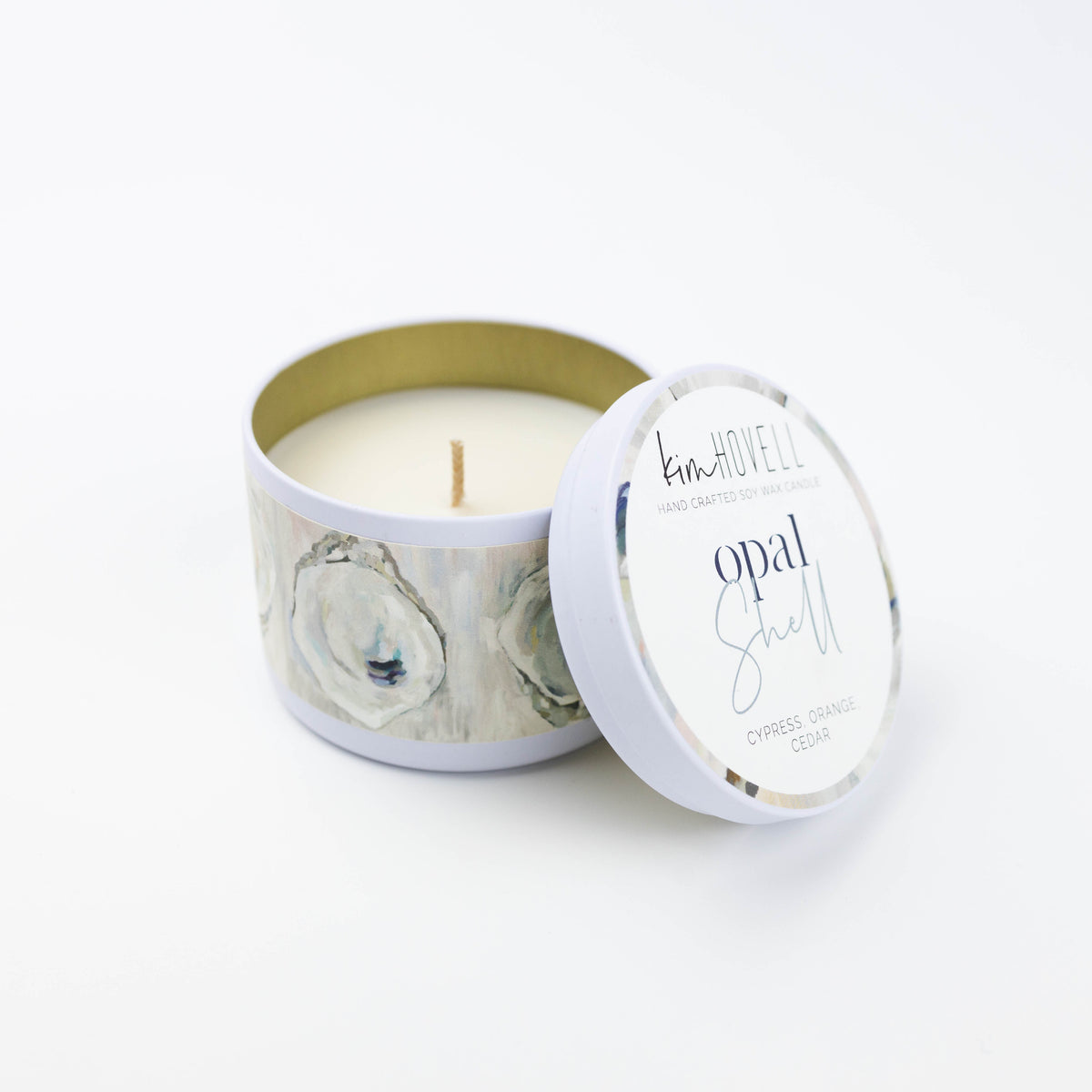 6oz Tin Candle - Opal Shell – Kim Hovell