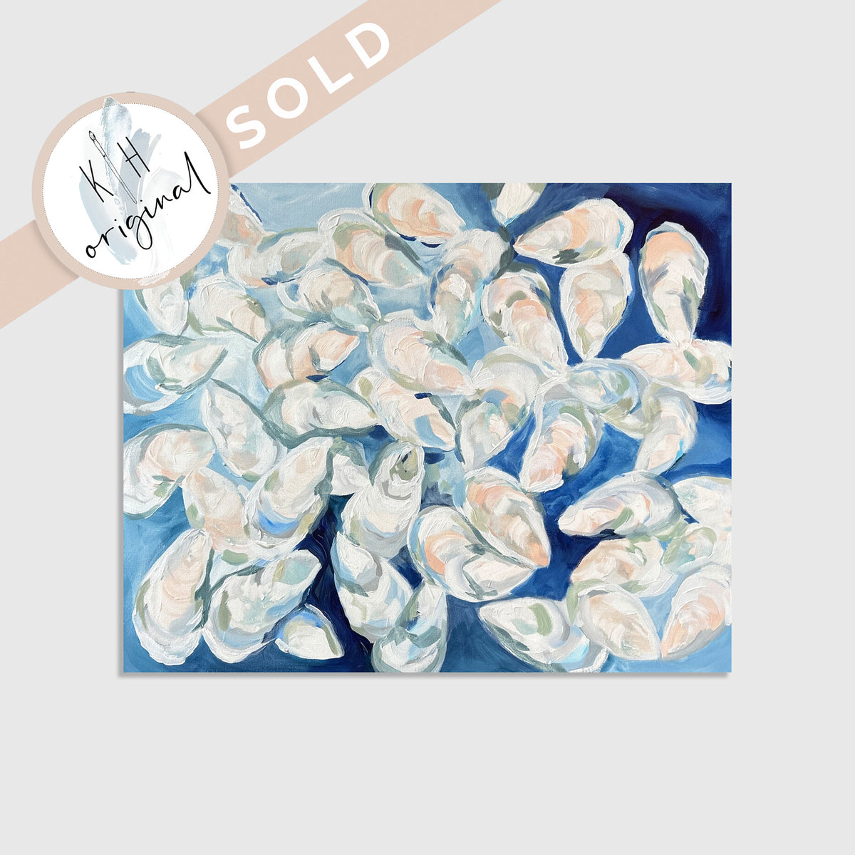 30" x 24" Original - 'Blue Swell' – Kim Hovell